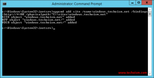 How to Create a WebSite/AppPool in IIS using Command Line