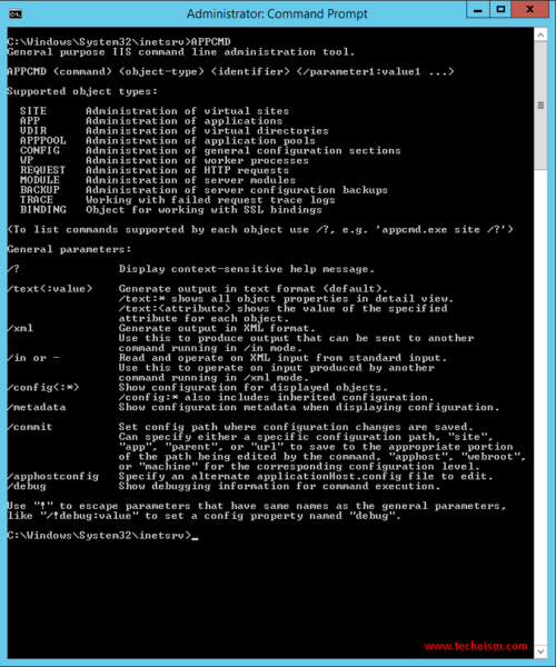 Basic Commands to Manage WebSite/AppPool in IIS